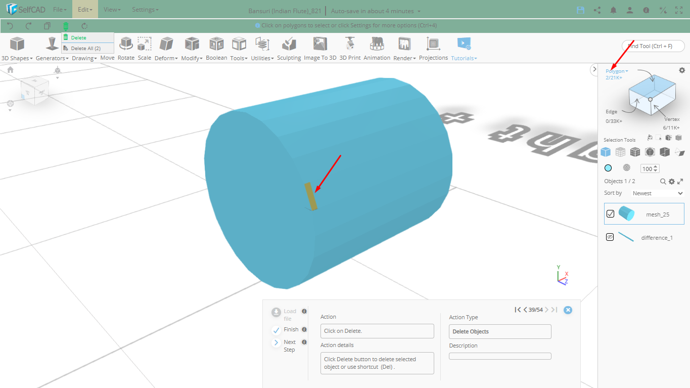 How to 3D Design a Prototype of Flute in a 3D modeling software