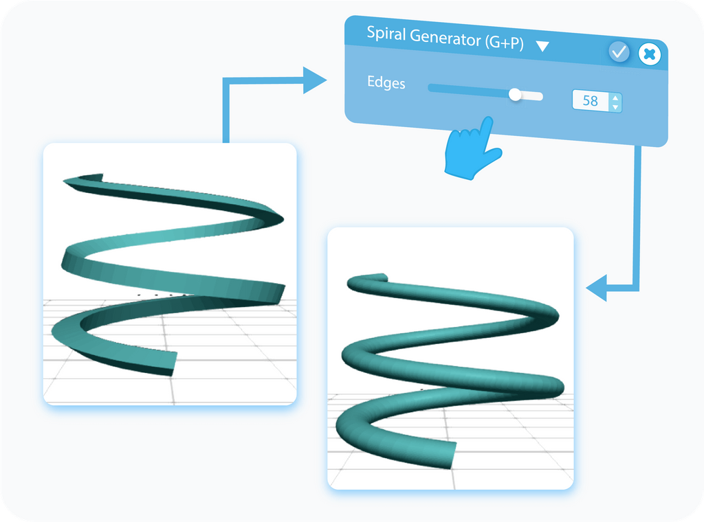 3D Shapes: Spiral Generator
