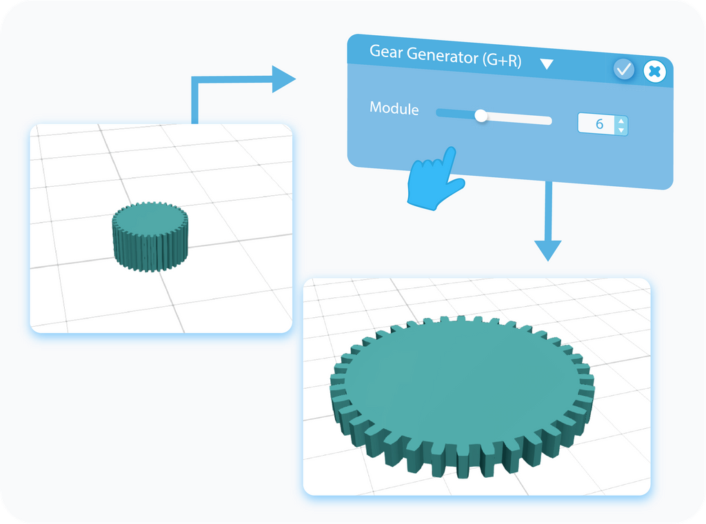3D Shapes: Gear Generator
