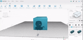 How to Convert a 2D Image Into a 3D Shape in SelfCAD