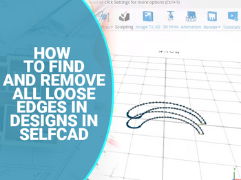 How to Find and Remove Loose Edges 3D Models in SelfCAD