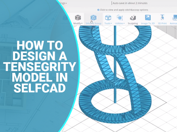 How to Create Tensegrity 3D Model in SelfCAD