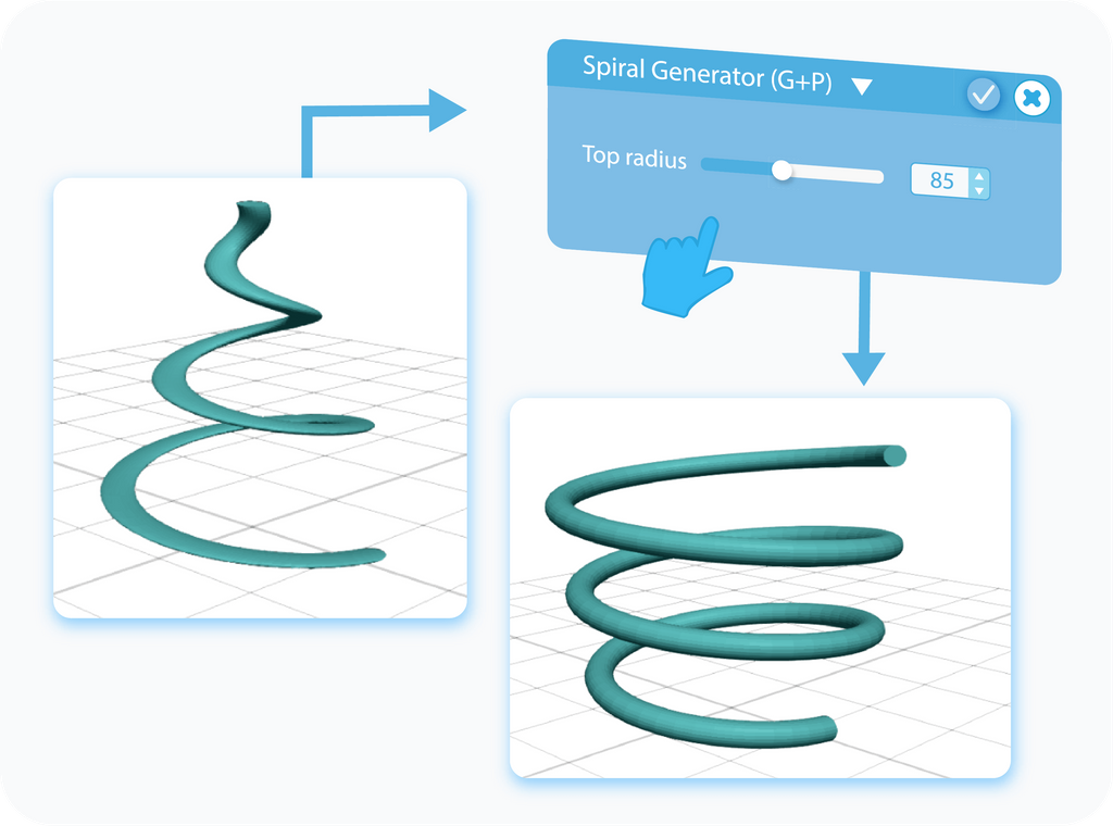 3D Shapes: Spiral Generator