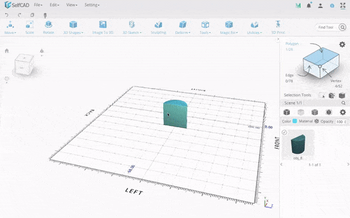 5 Ways To Create U-Shaped Object Using SelfCAD