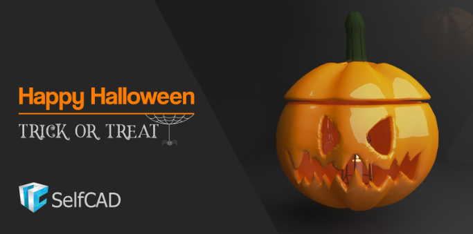 Create with SelfCAD: 3D Printable Halloween Pumpkin