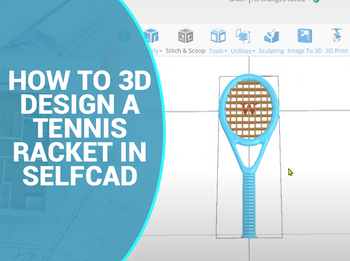 How to 3D Design a Tennis Racket Using Basic Mesh Editing Tools