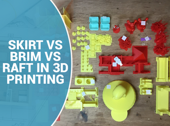 Skirt vs Brim vs Raft in 3D Printing