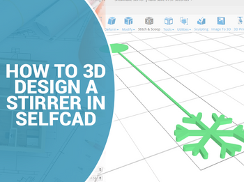 How to Make a Stirrer Using the Freehand Drawing Tool in SelfCAD